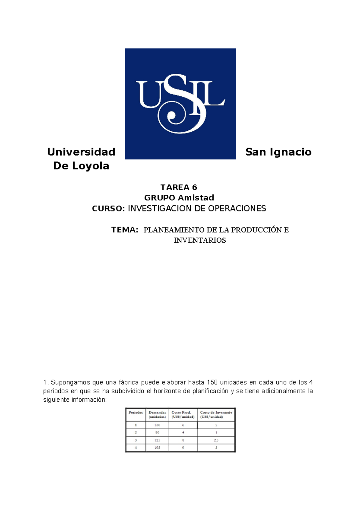 Tarea 07 - IOP: Modelos de Programación Lineal en producción e ...