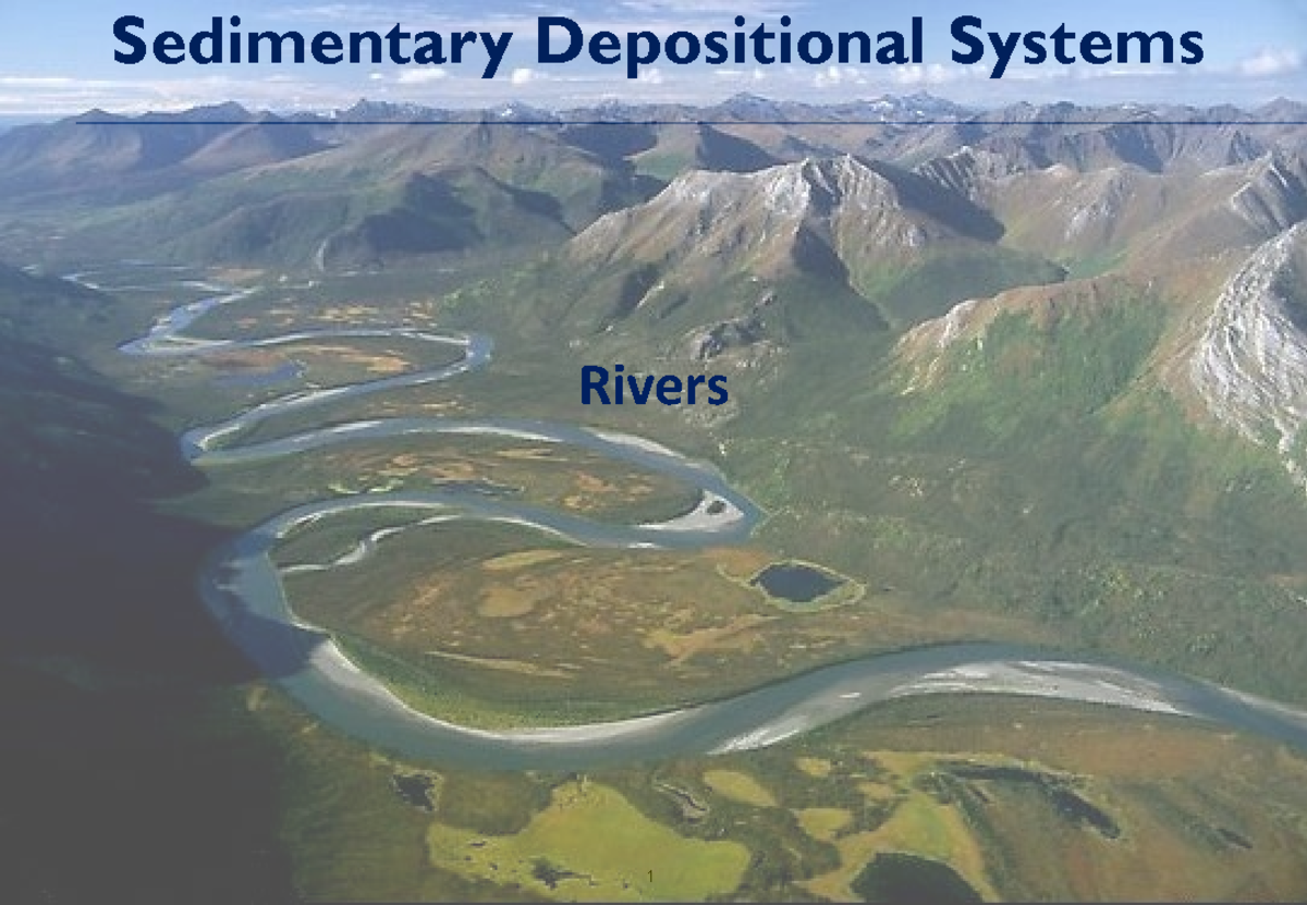 GLG3A10 Lecture Notes: Classification of Fluvial Systems and Landforms ...