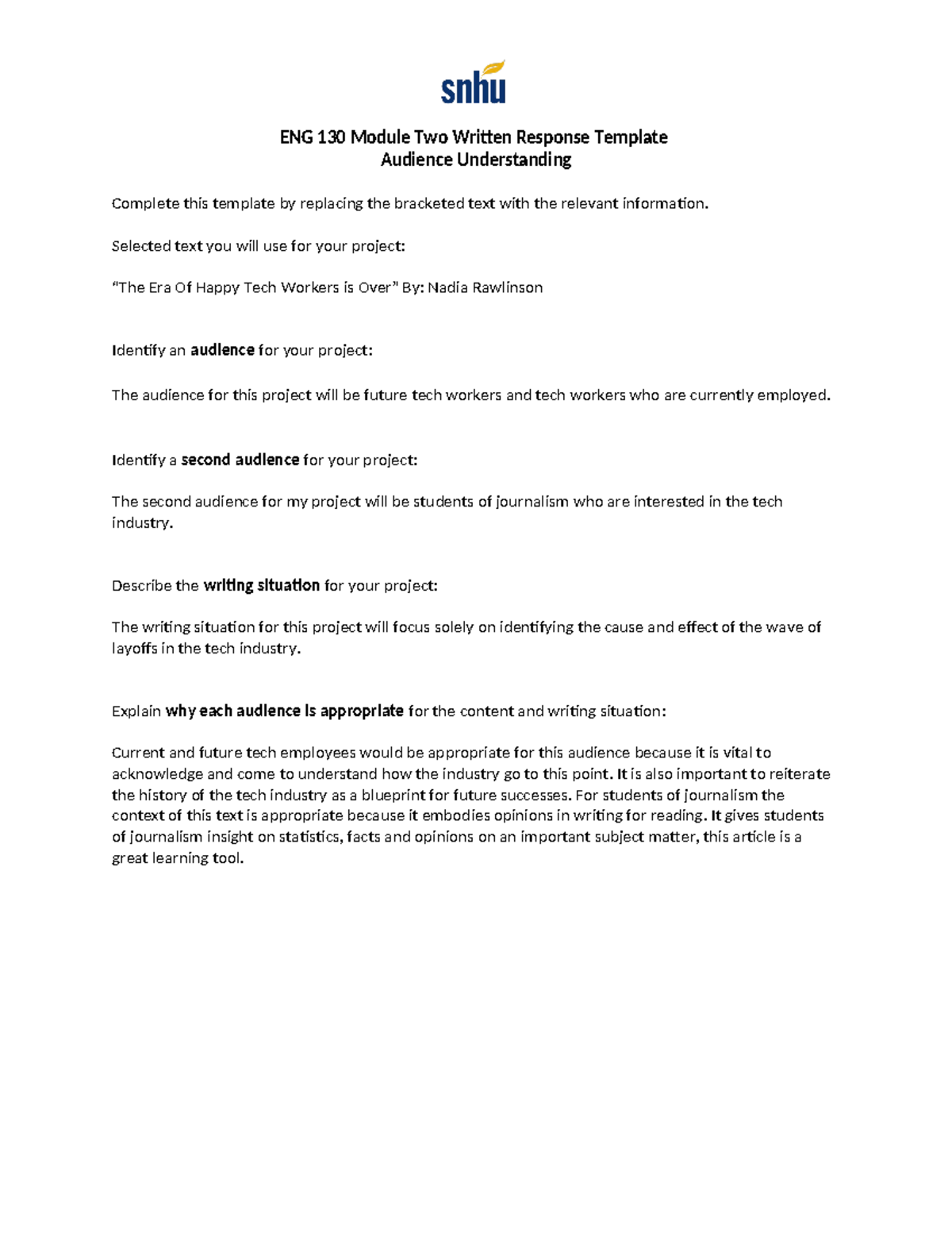 2ENG 130 Module Two Written Response Template - ENG 130 Module Two ...