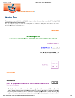 Fertilizer Project Lab Report - Chem21Labs Exp. 25 - Studocu