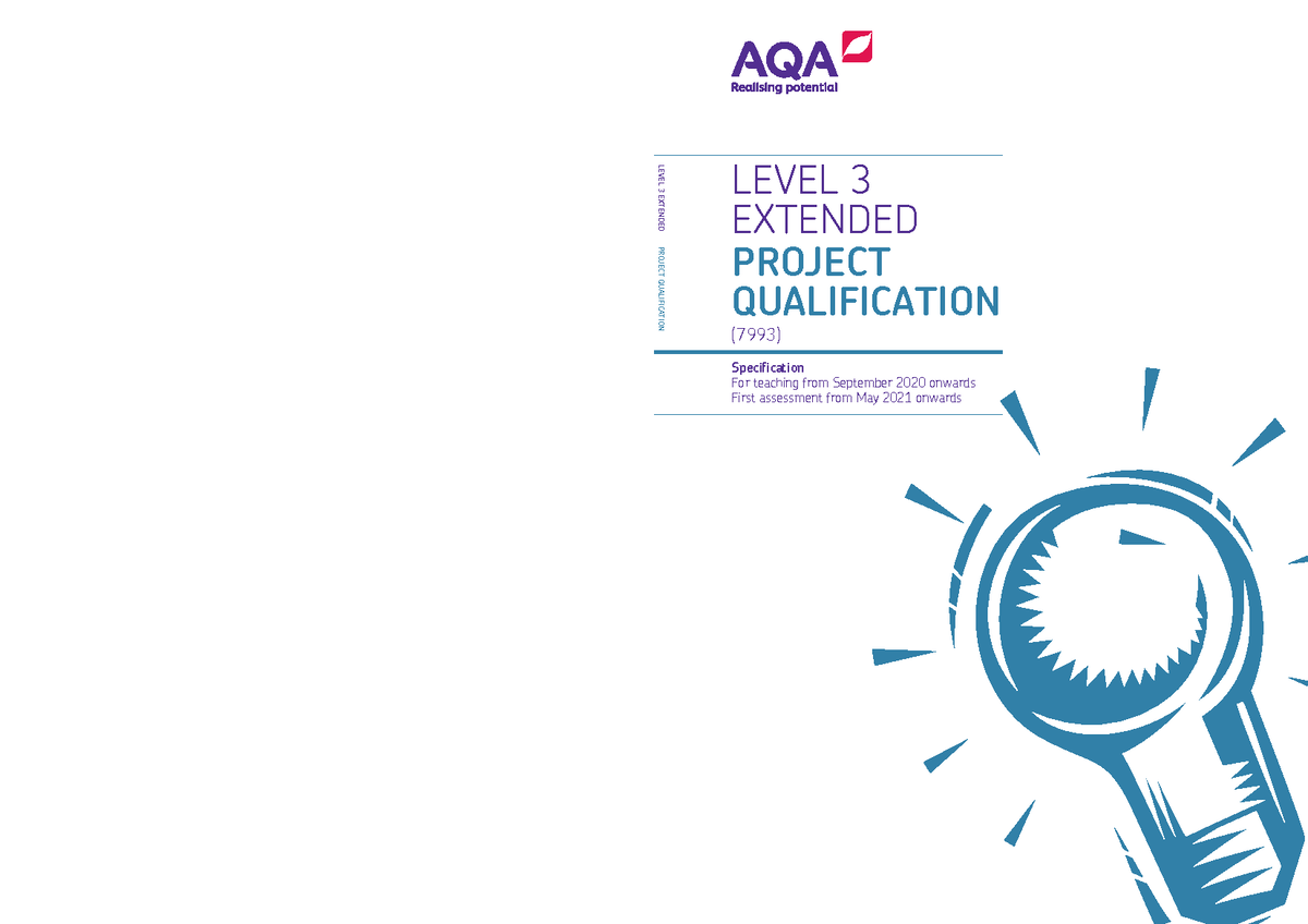 Level 3 Extended Project Qualification (EPQ) Specification 2020 Onwards ...