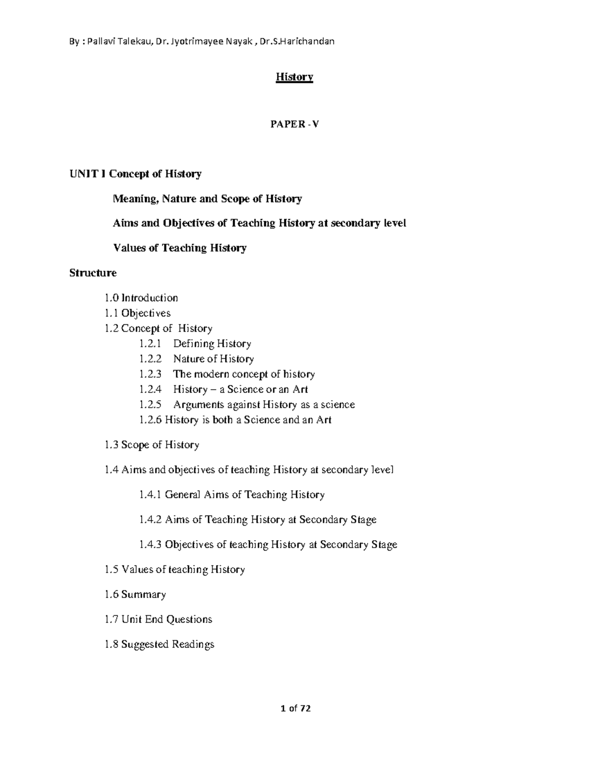 Education Paper 5: Understanding the Concept, Aims, and Values of ...