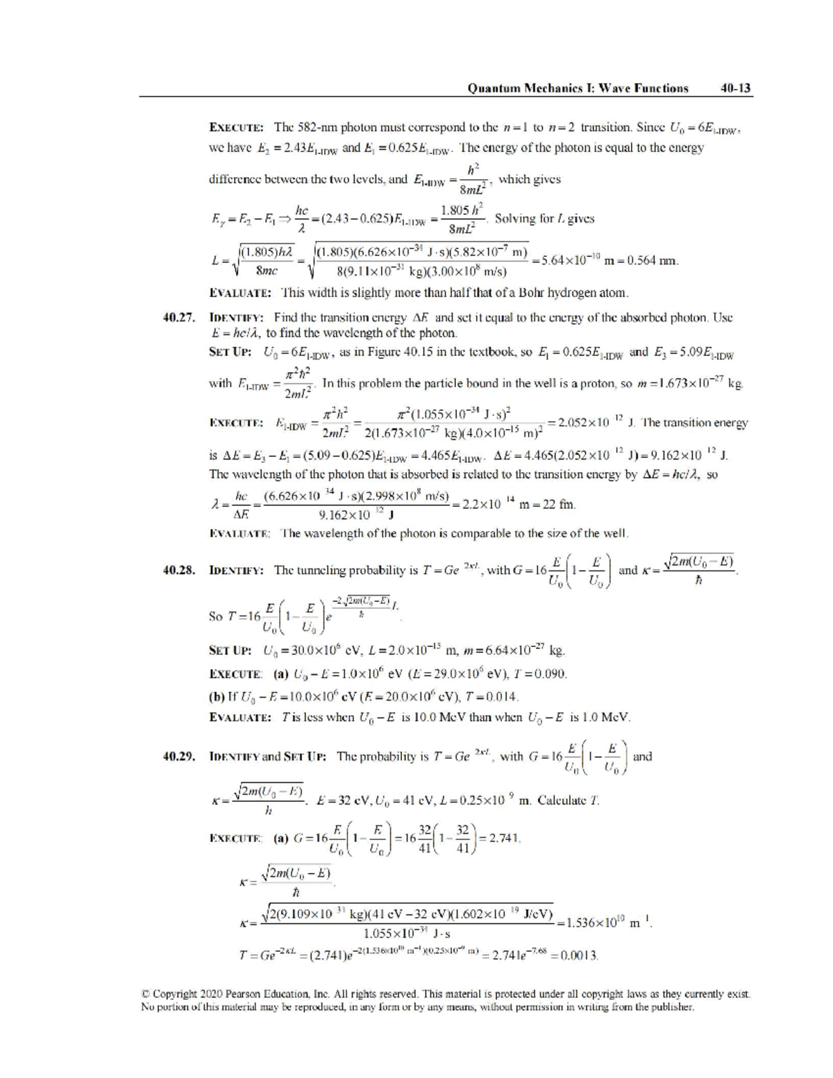 Quantum Mechanics I: Wave Functions and Photon Transitions - Studocu
