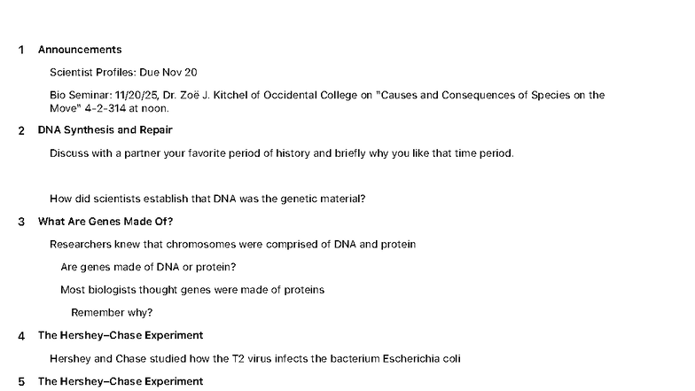 DNA Replication Overview: Key Concepts and Mechanisms (BIO 2025) - Studocu
