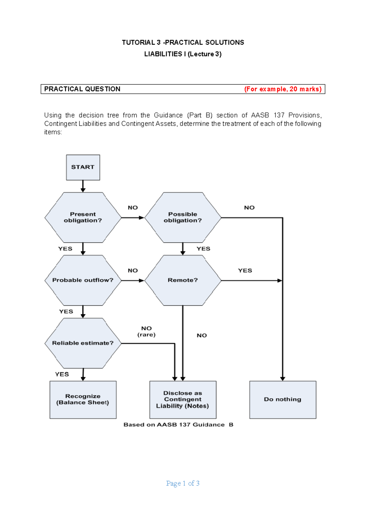 Tutorial 3 - Practical Solutions: Liabilities I - Studocu