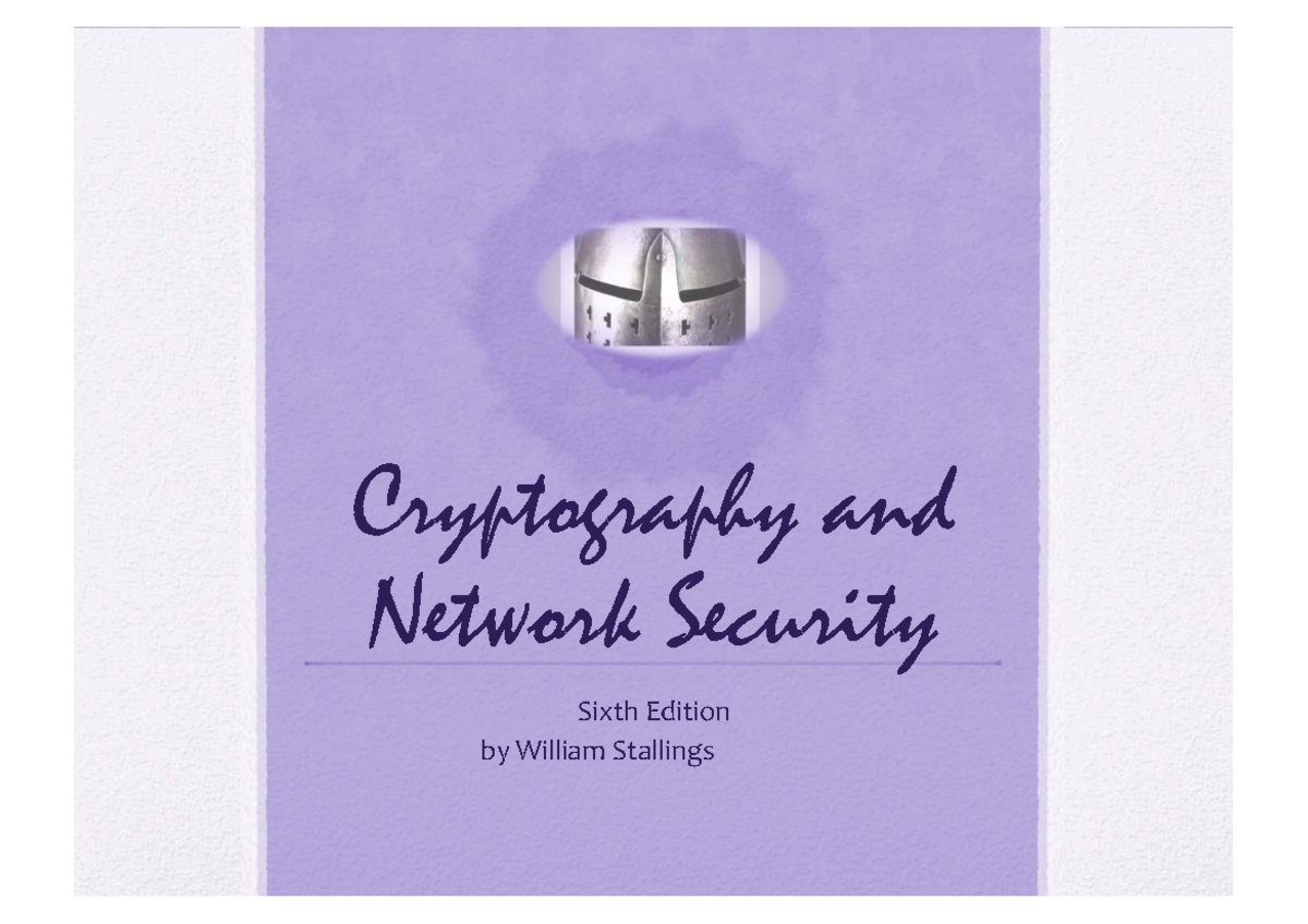 04-Cryptography & Network Security: AES Finite Field Arithmetic - Studocu