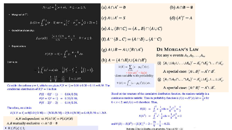 Probability and Statistics Lecture Summary (Course Code: PS101) - Studocu