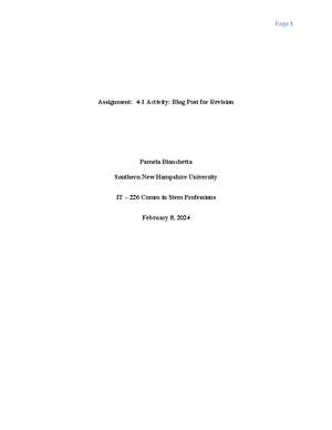 IT 226 Module 2 Activity - Assignment 2-1: Module Two Milestone ...