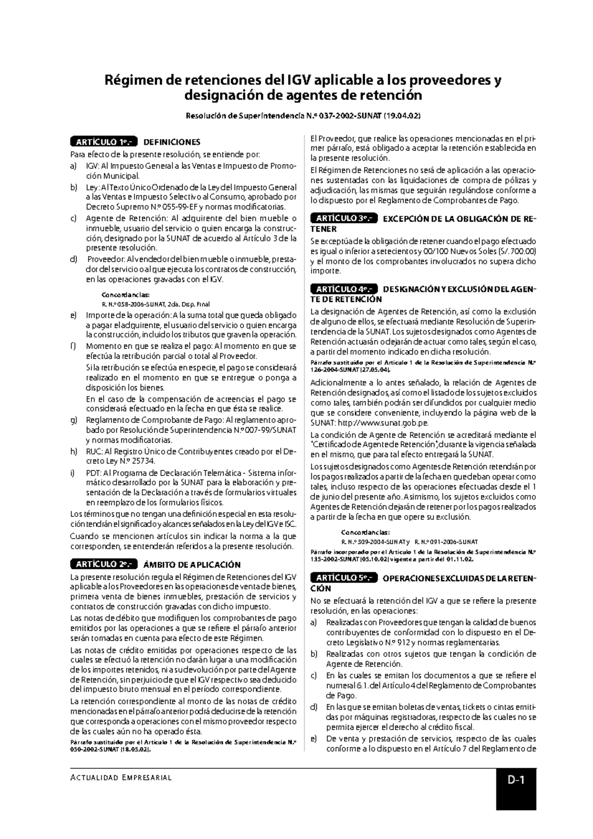 Actualidad Tributaria: Régimen de Retenciones y Percepciones del IGV ...