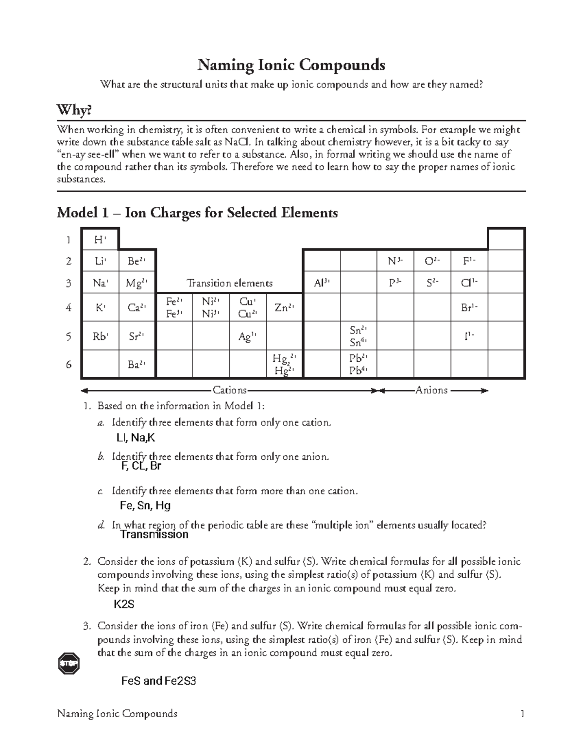 Kami Export - Pogil Naming Ionic Compounds with Transition Metals ...