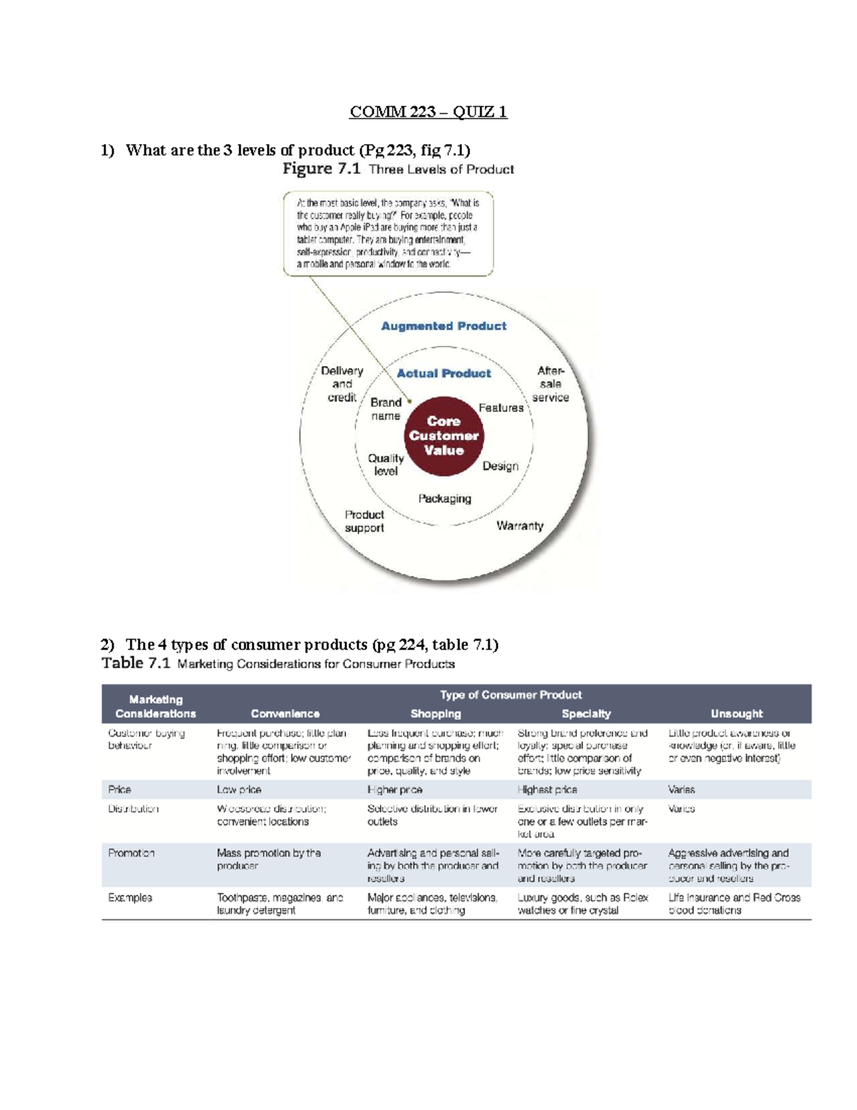 COMM 223 QUIZ 2 - Key Concepts and Strategies Notes - Studocu