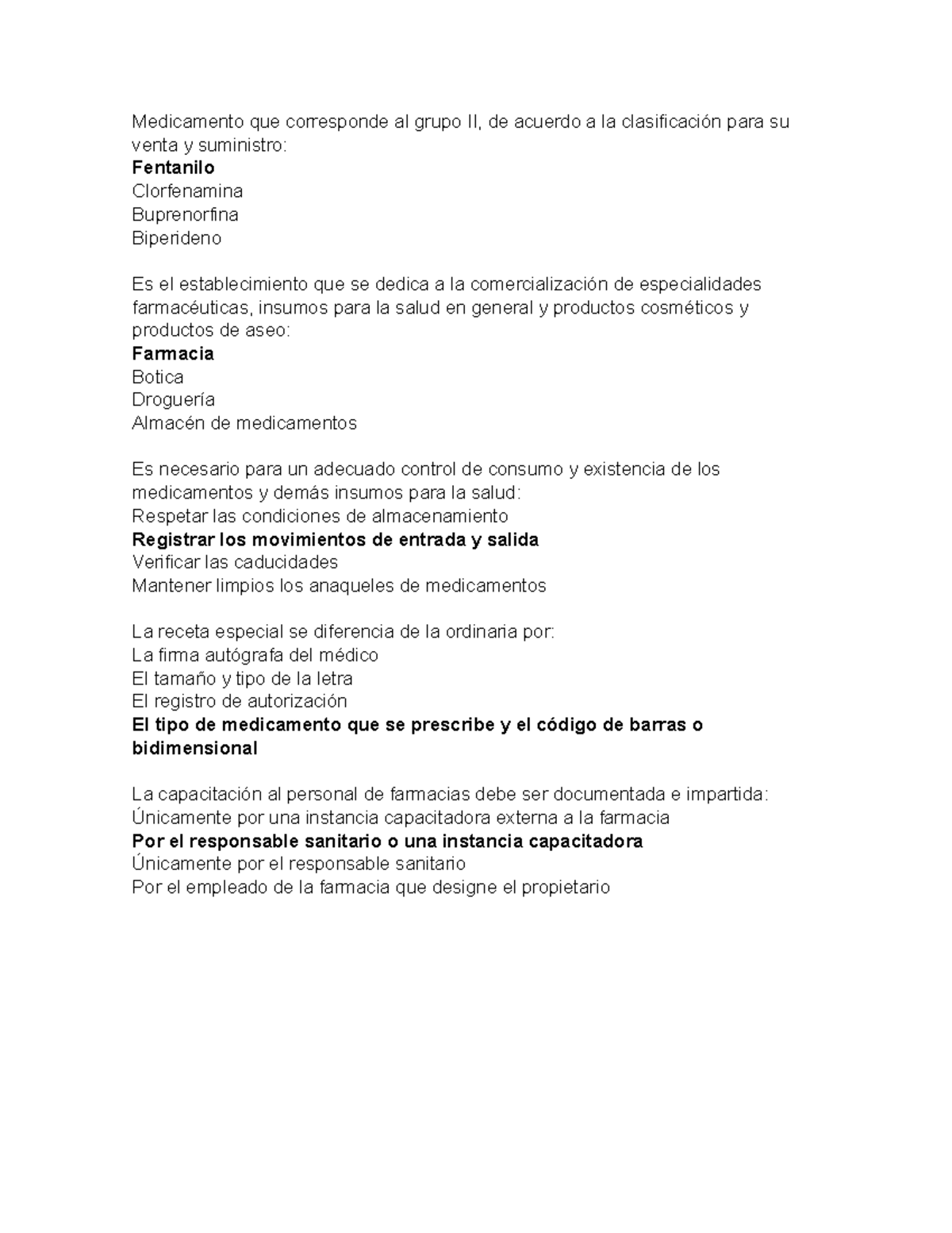 Respuestas del Curso de Farmacia - SDSDSDSDSD - Studocu