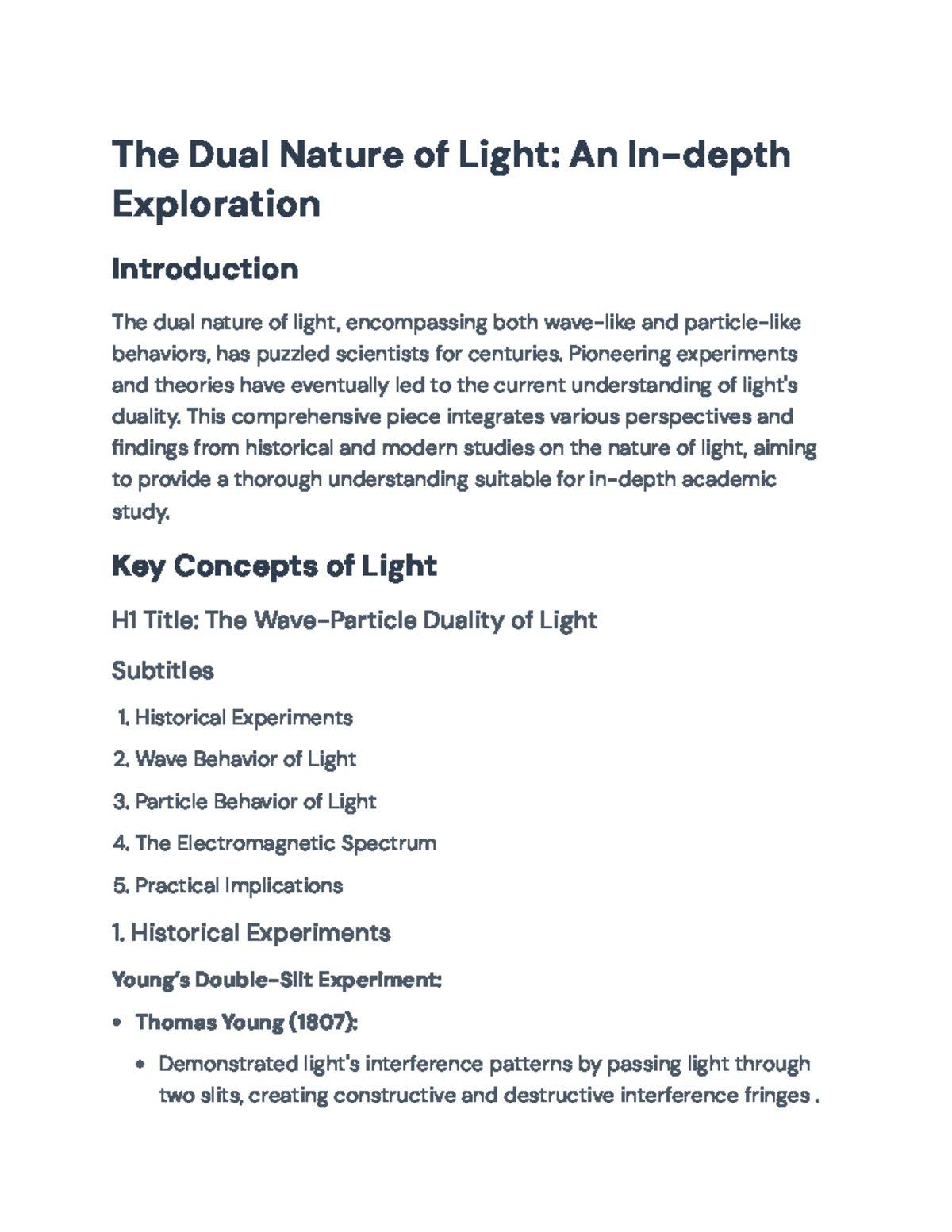 The Dual Nature of Light: Wave-Particle Behavior Overview (PHYS101 ...