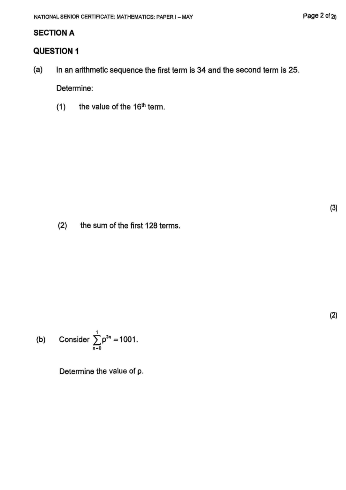 IEB Mathematics P1 May 2025: Past Exam Paper Analysis - Studocu