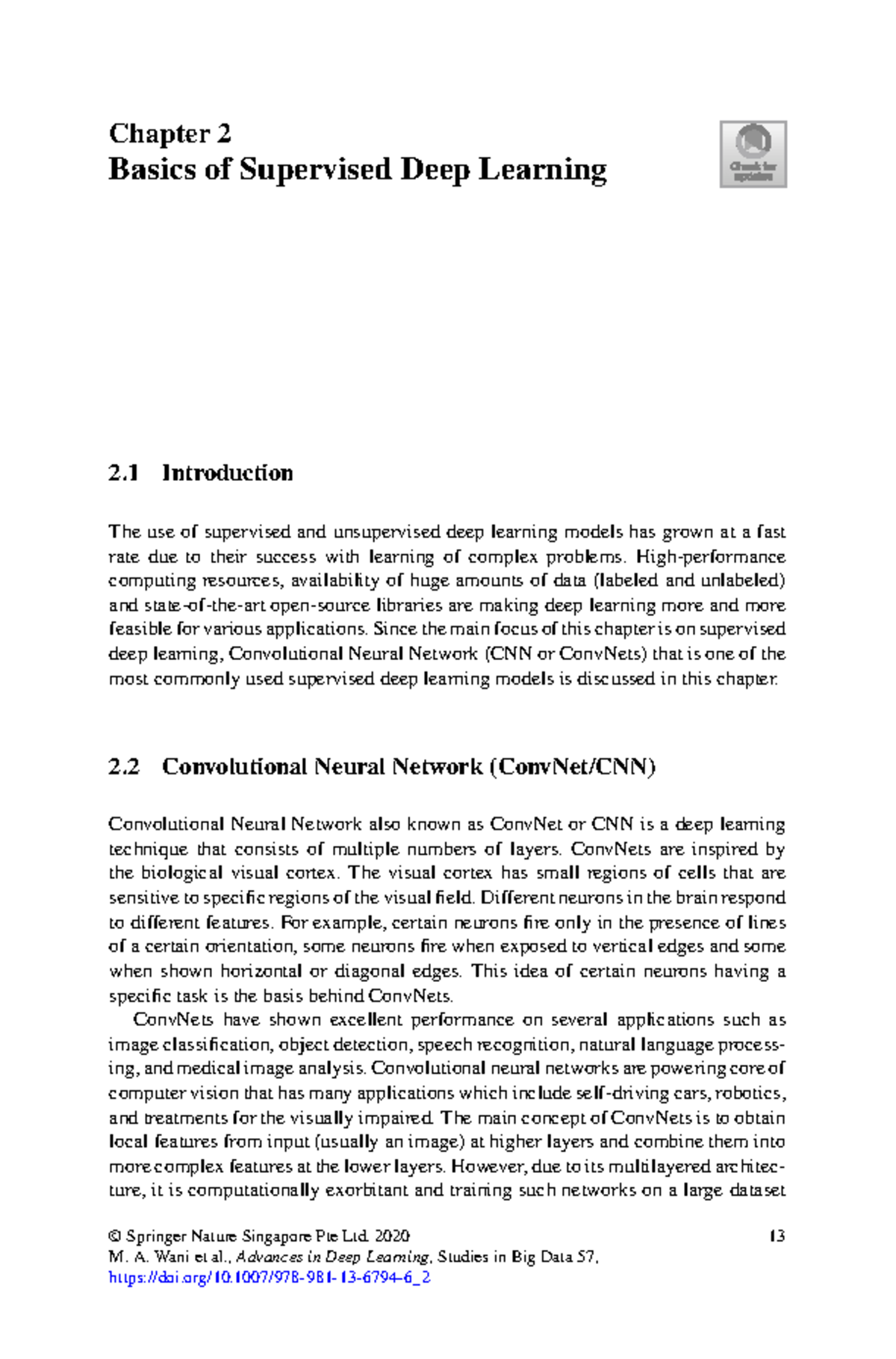 BAI701 Chapter 2: Fundamentals of Supervised Deep Learning - Studocu