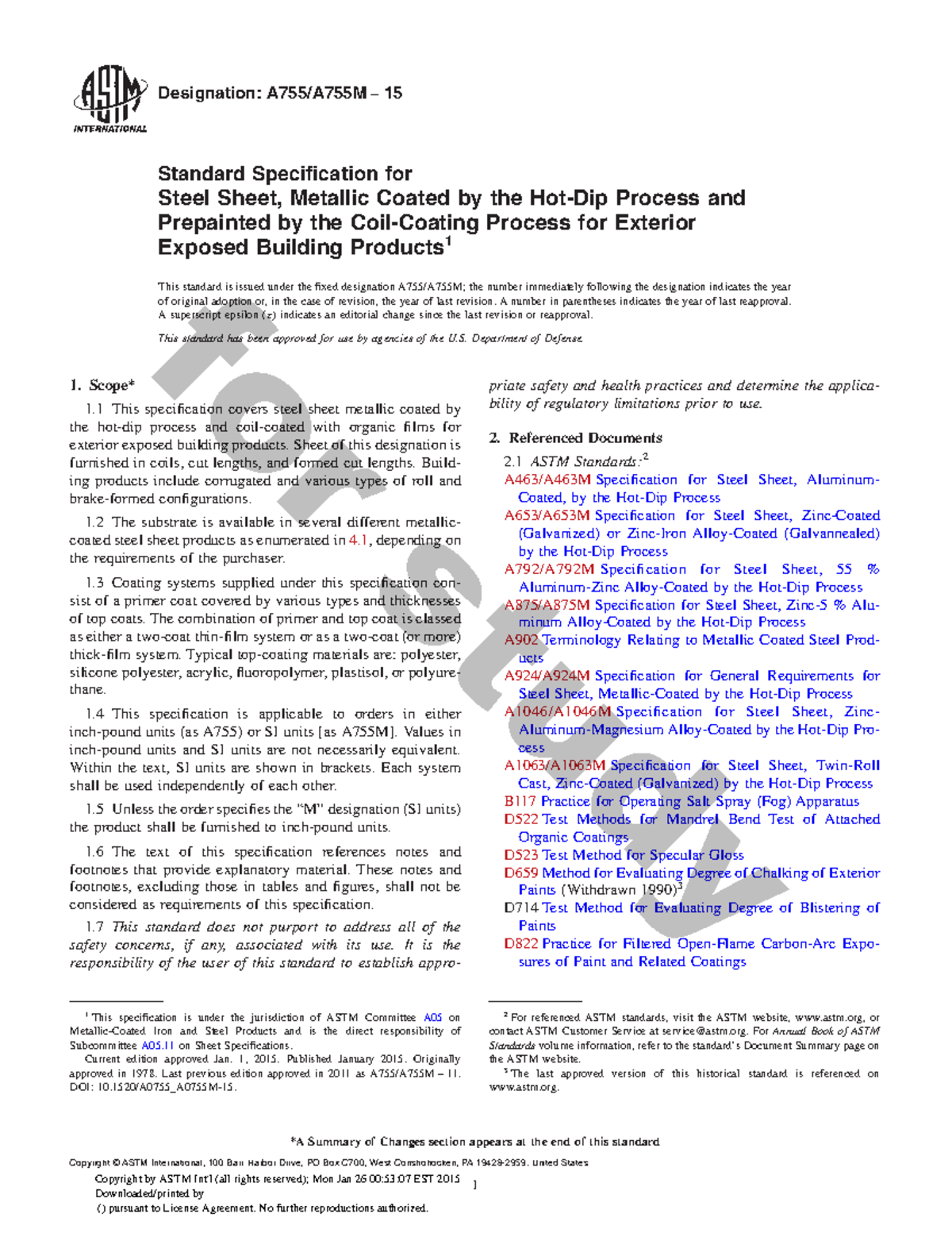 ASTM A755/A755M-15 Standard Specification for Metallic-Coated Steel ...