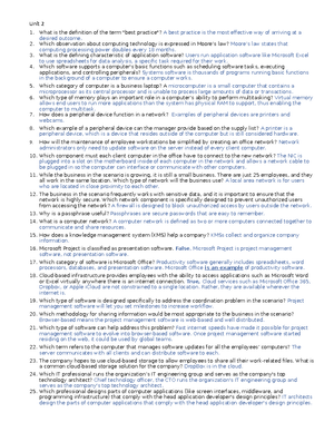 D075 outline - Study material - Study outline for D Unit 2 lesson 1 ...