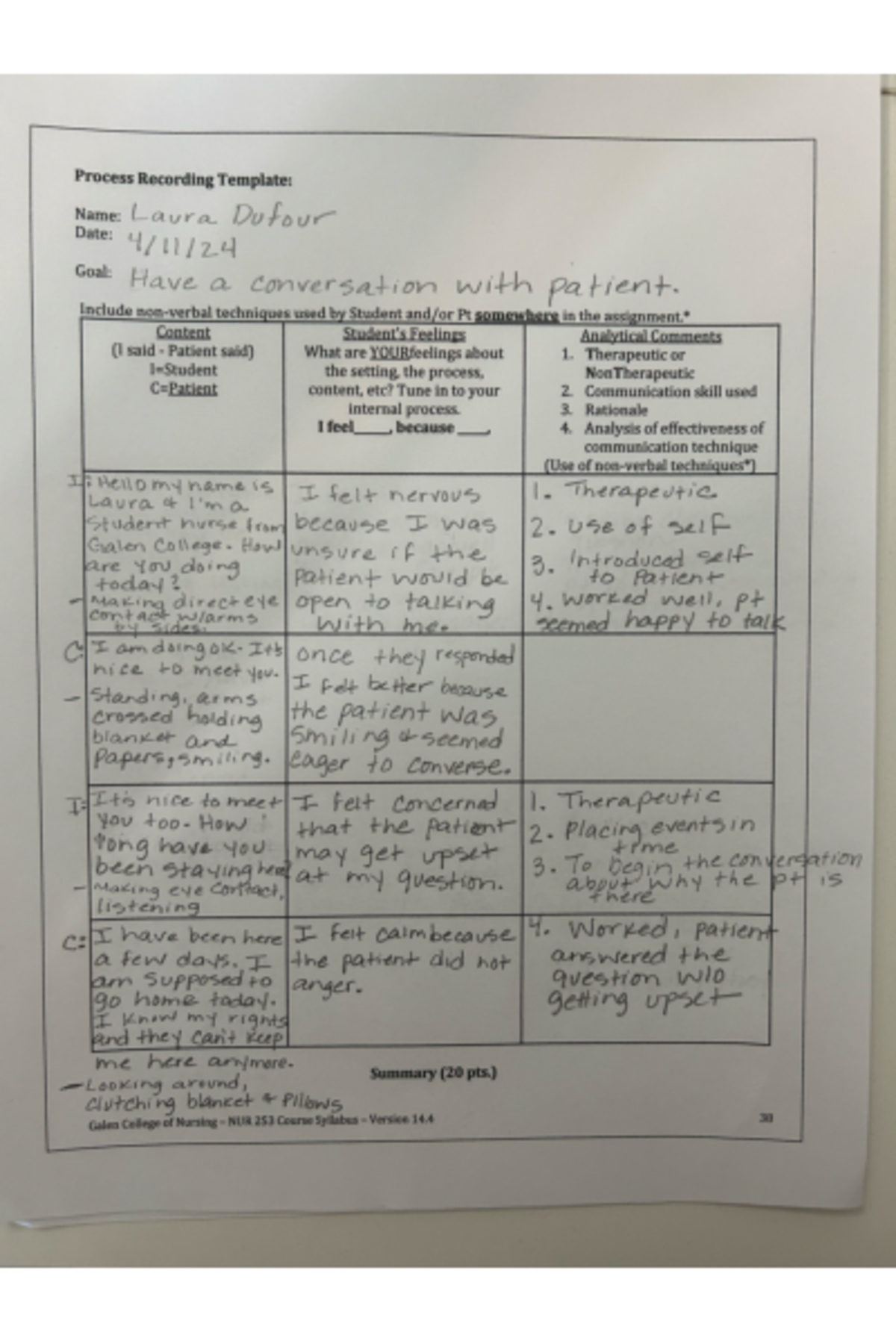 Comprehensive Guide to Process Recording Techniques - Studocu