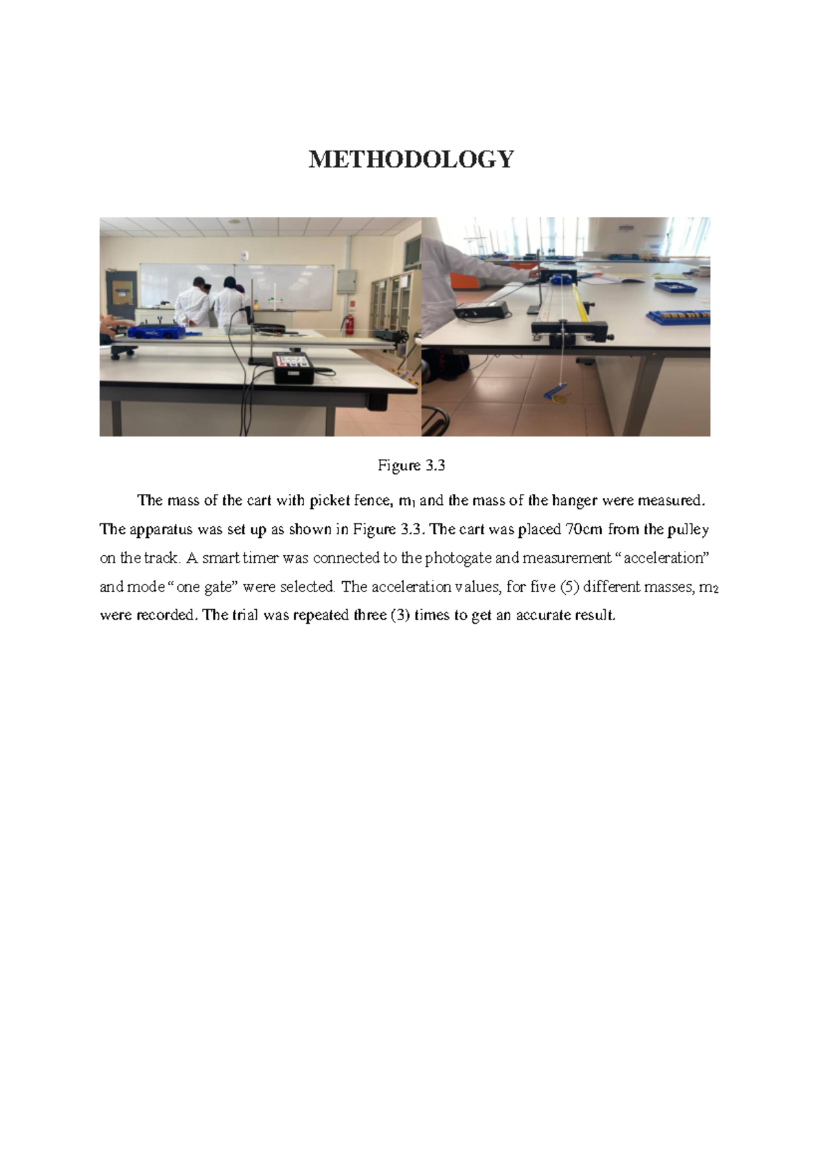 Methodology experiment newton 2 law - Foundation Study of Physics ...