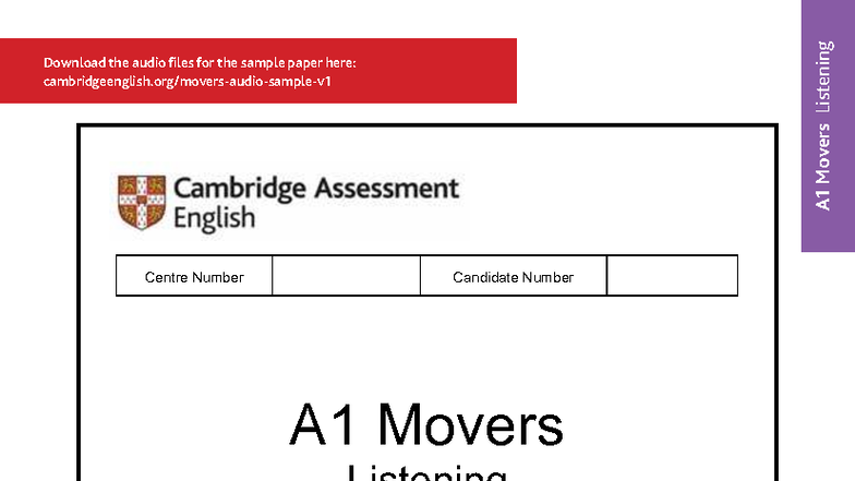 A1 Movers Listening & Reading Practice Test - Grade 4 - Studocu