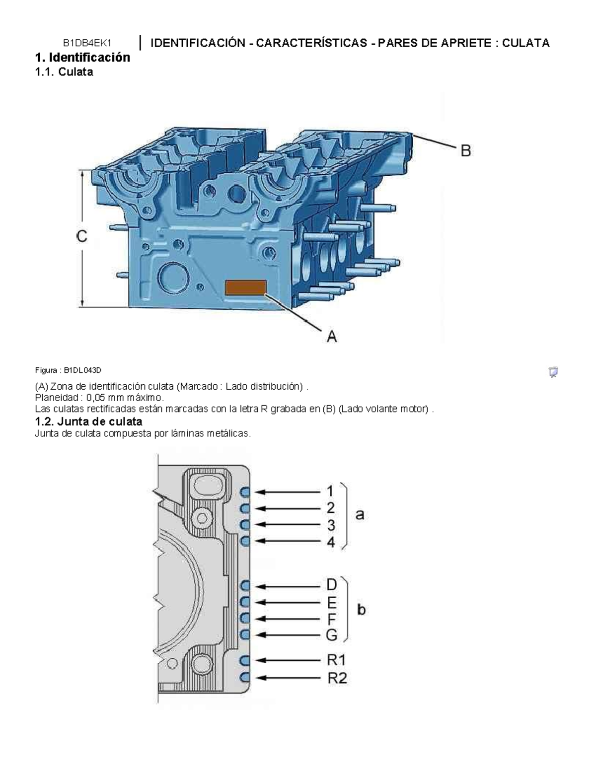 Características y Pares de Apriete para Motor N6A TU5JP4 - Studocu