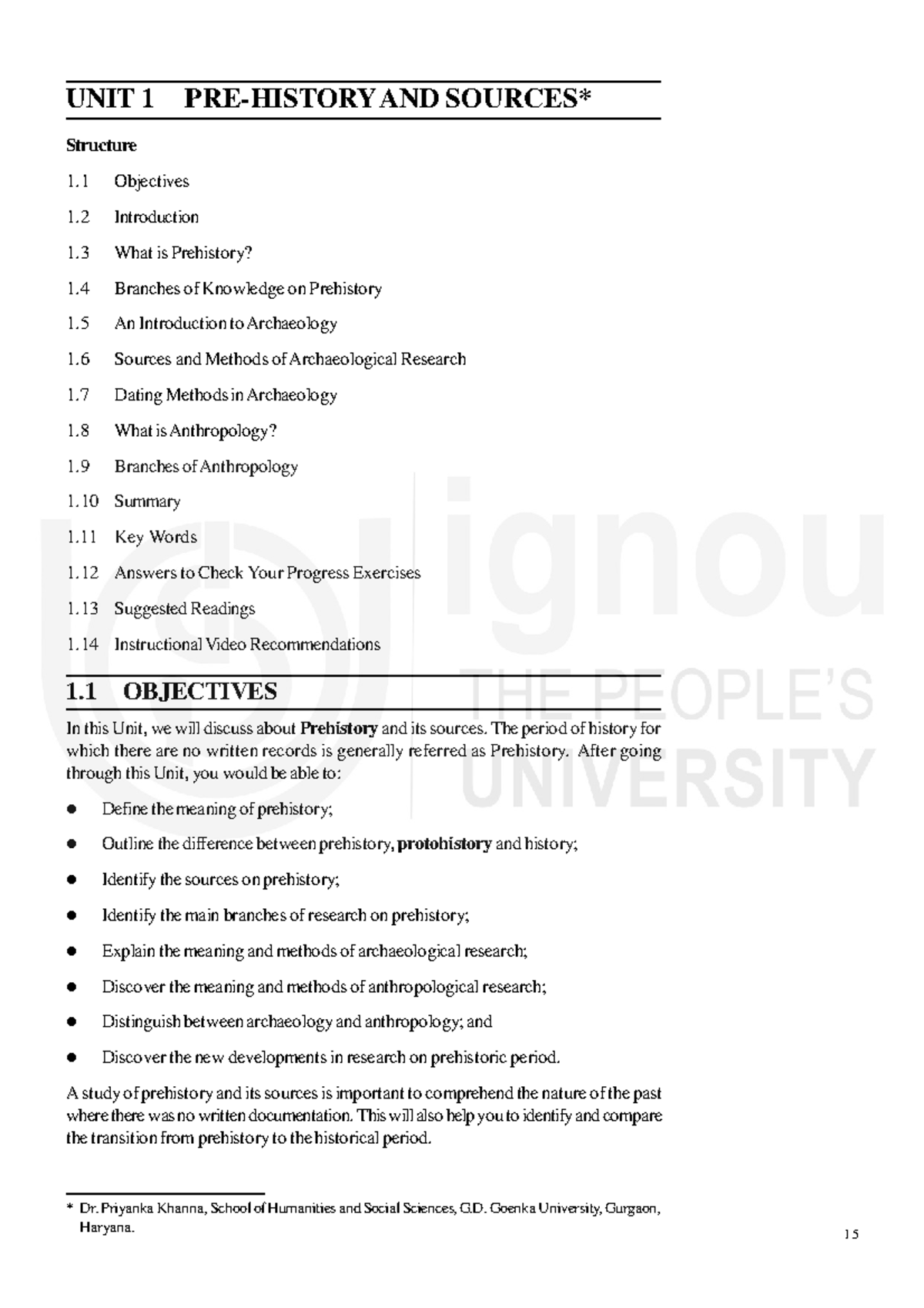 Unit 1: Understanding Prehistory and Archaeological Methods - Studocu