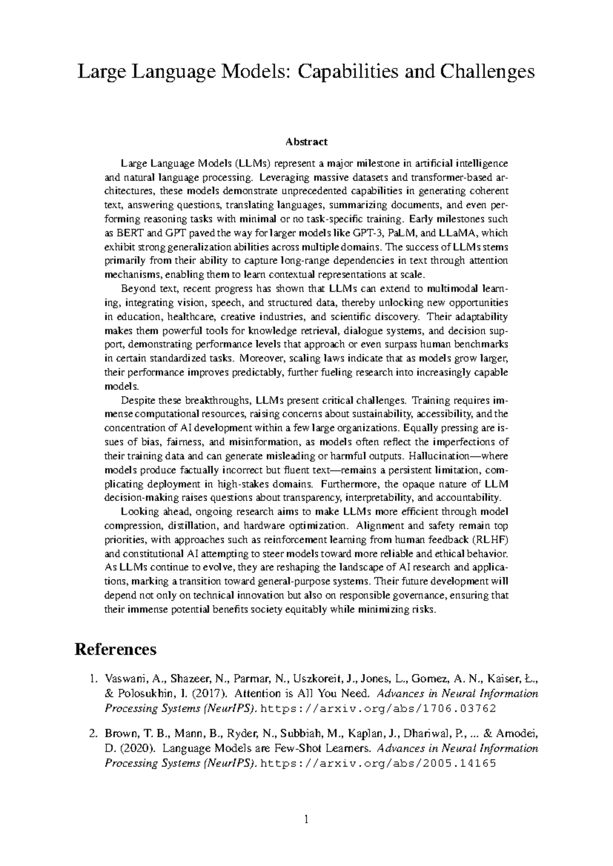 LLM Capabilities & Challenges: Insights & Future Directions - Studocu