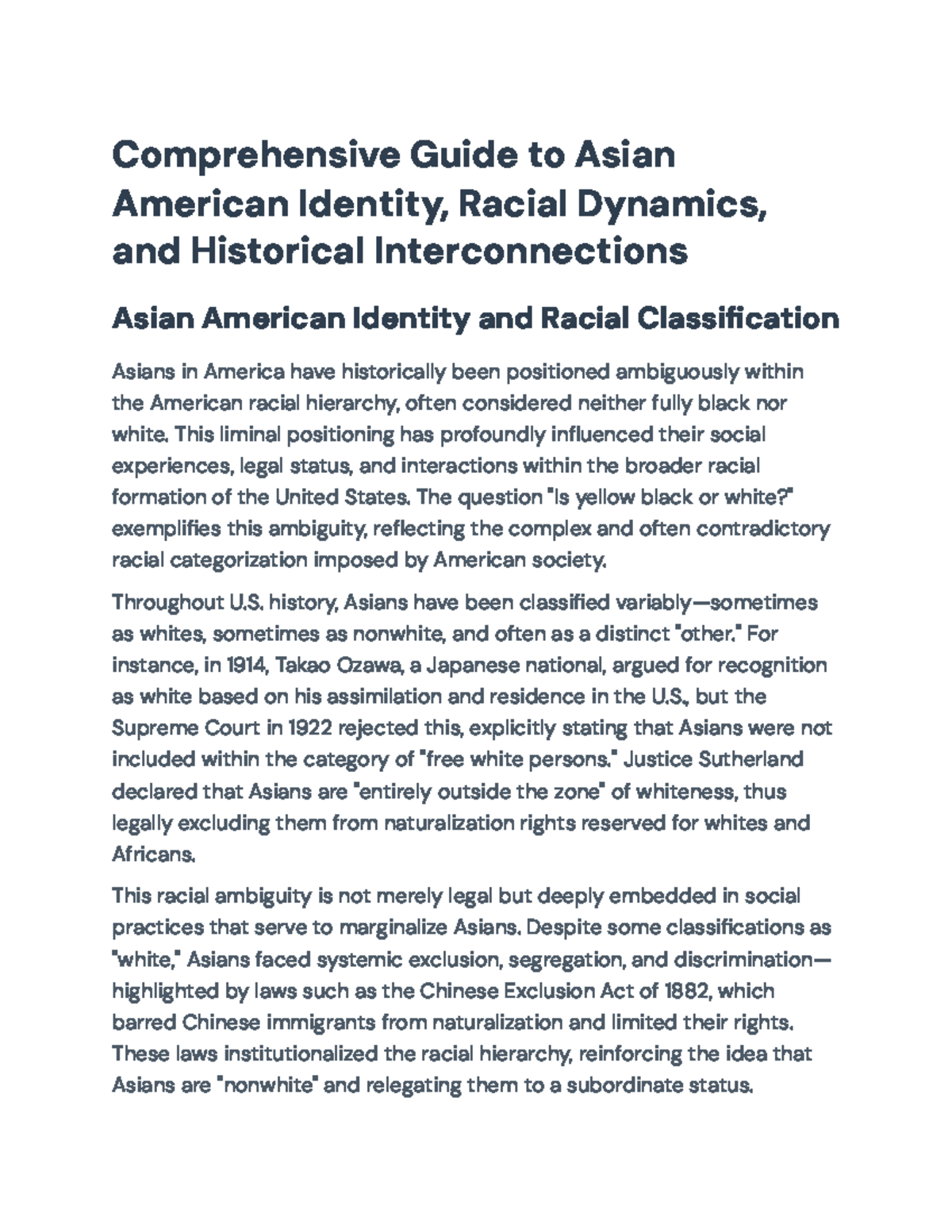 Comprehensive Overview of Asian American Identity & Racial Dynamics ...
