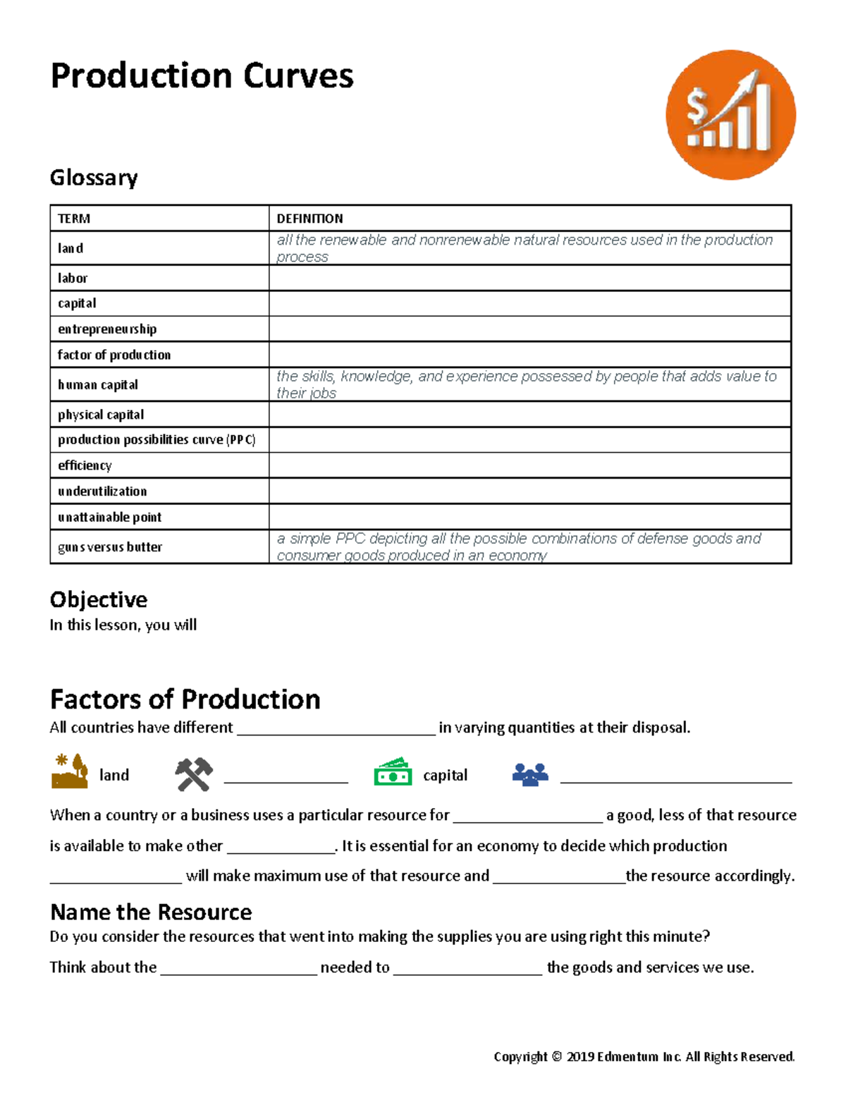 Factors of Production and PPC Overview - ECON 101 Lecture Notes - Studocu