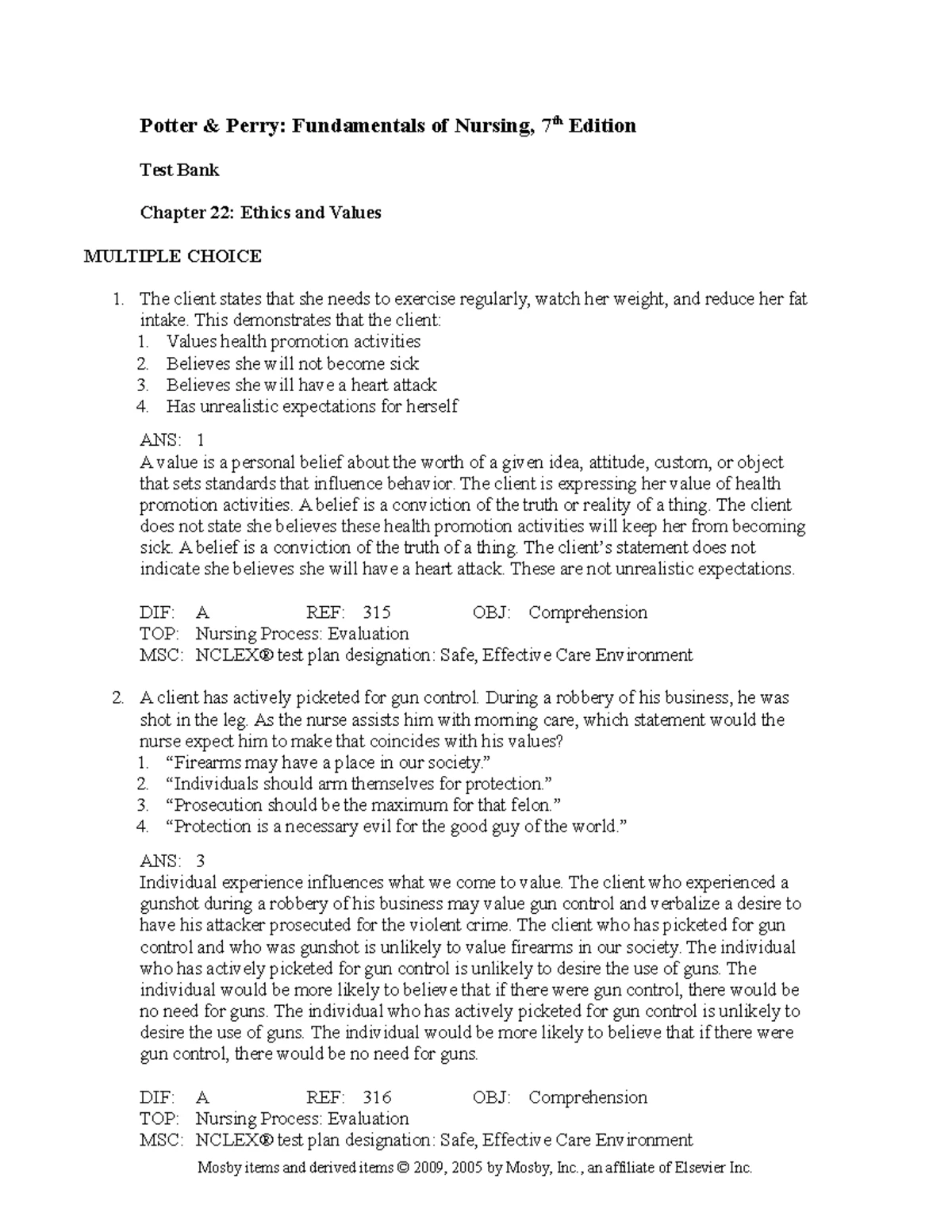 Mobility and immobility - Potter & Perry: Fundamentals of Nursing, 7th ...