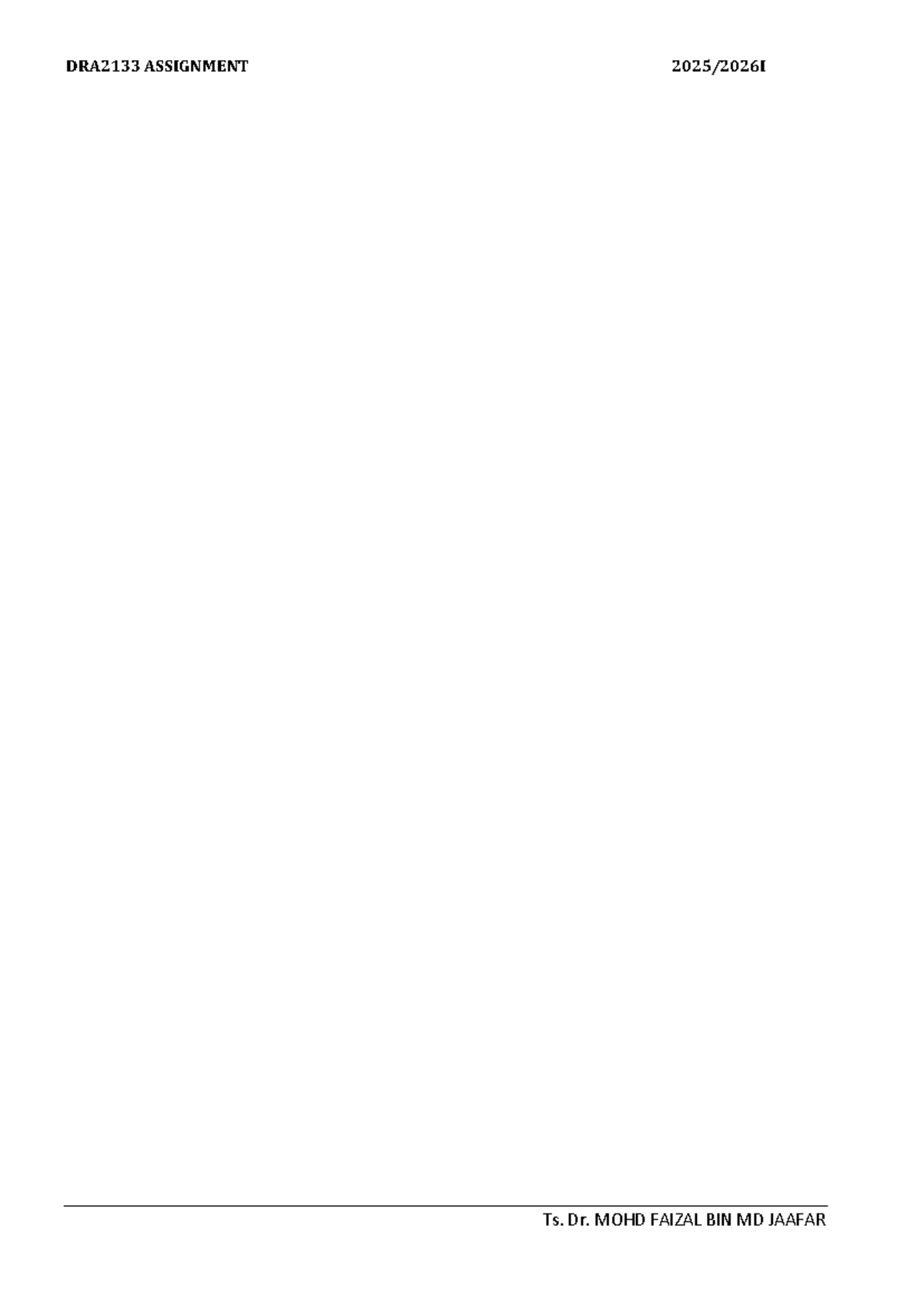 DRA2133 ASSIGNMENT: Crane Guider FBD & Shear Force Analysis - Studocu