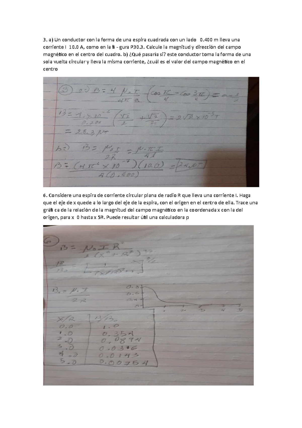 Práctica 8 - Campo Magnético de Conductores y Espiras - Studocu