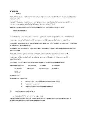 Isimujamii - Kiswahili notes - ISIMU JAMII ISIMU JAMII Isimu jamii ni ...