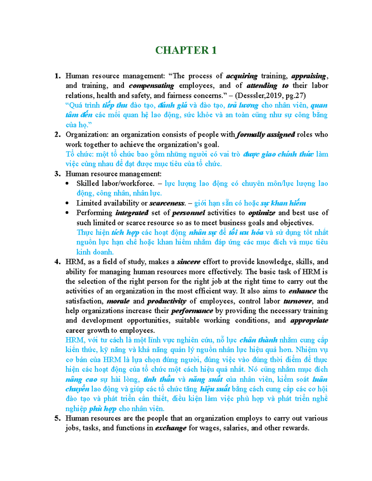 HRM 101: Comprehensive Overview of Human Resource Management Concepts ...