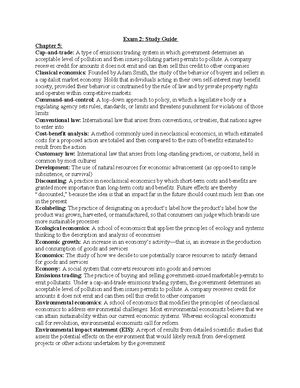 ENVR 1301 Review Sheet: Module 3 Exam Preparation and Key Concepts ...