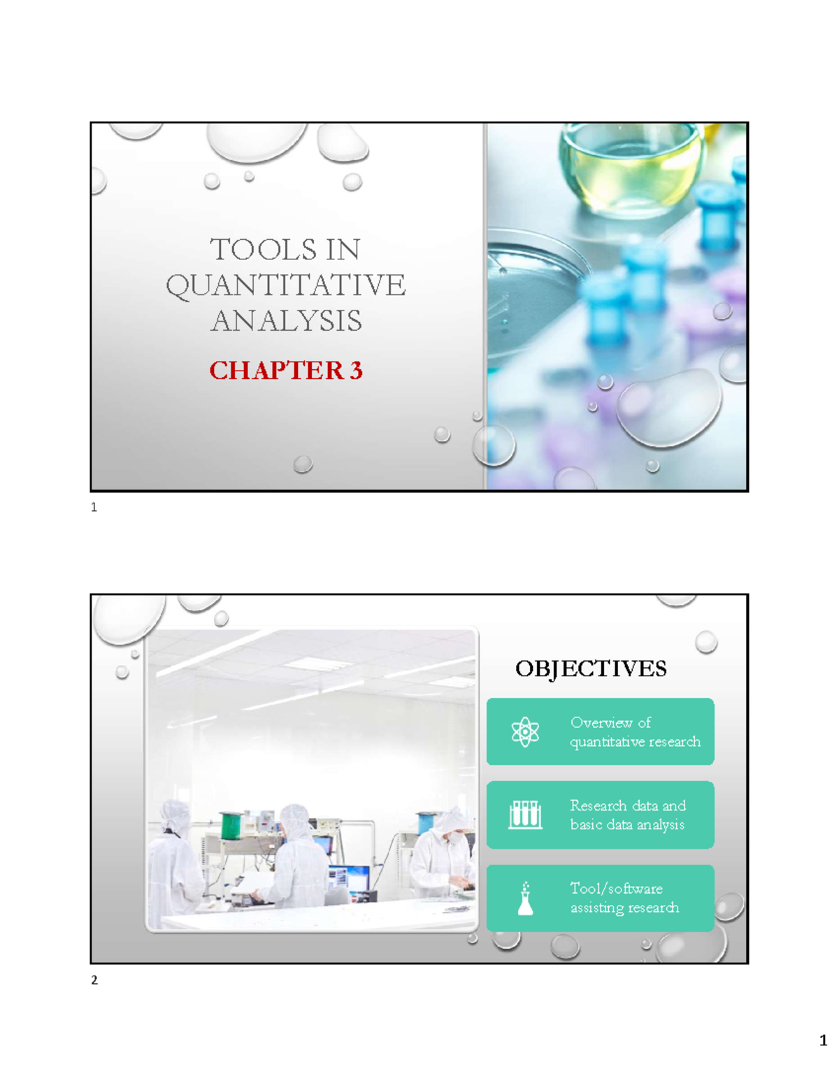 Quantitative Research Methods: Lecture Notes (Day 3) - Studocu