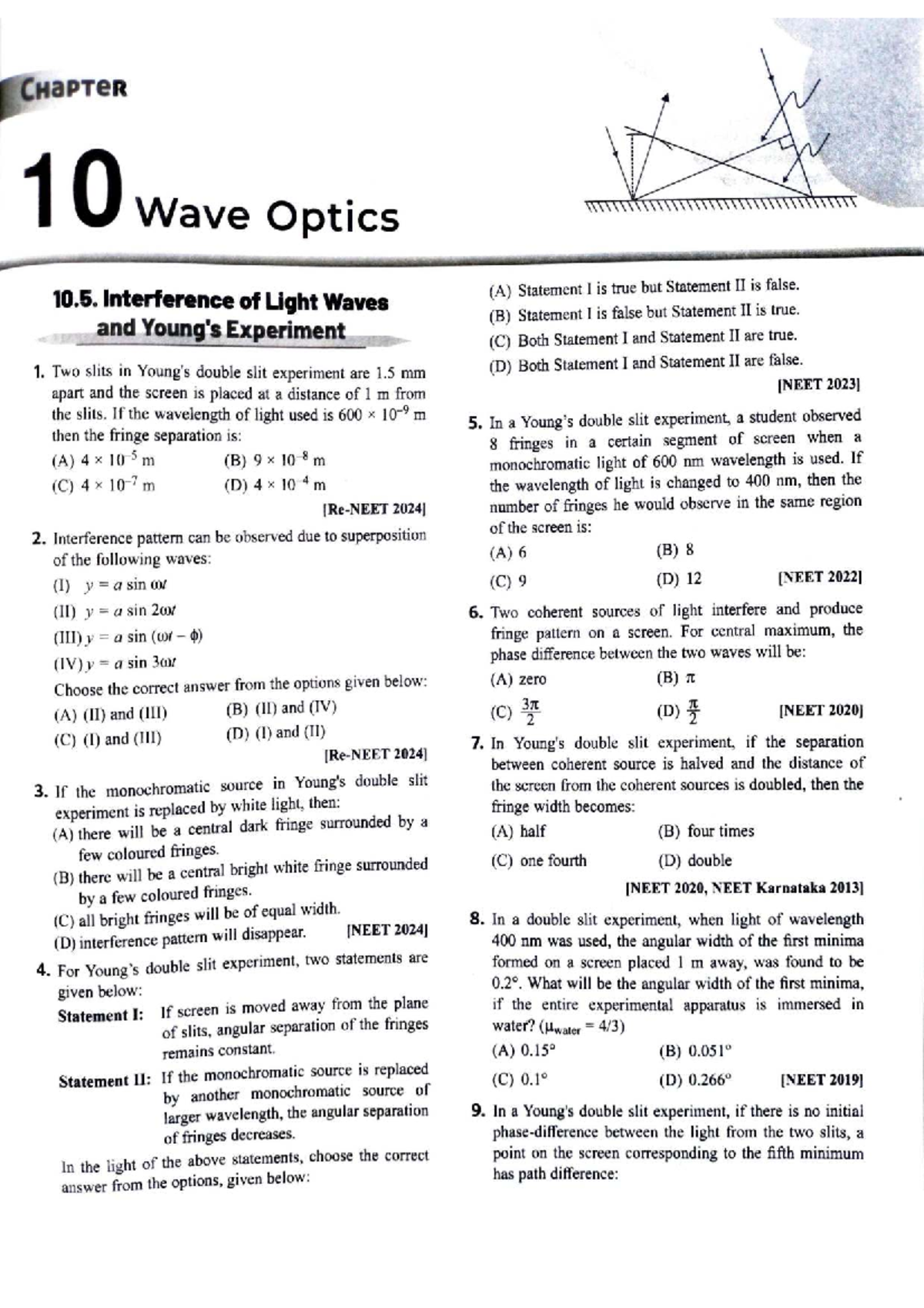 Wave Optics 1.0: Interference of Light Waves - Double Slit Experiment ...