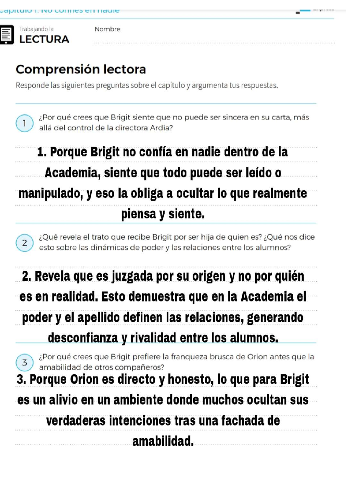 Fiction Express: Actividades de Comprensión Lectora - Nivel 3 - Studocu