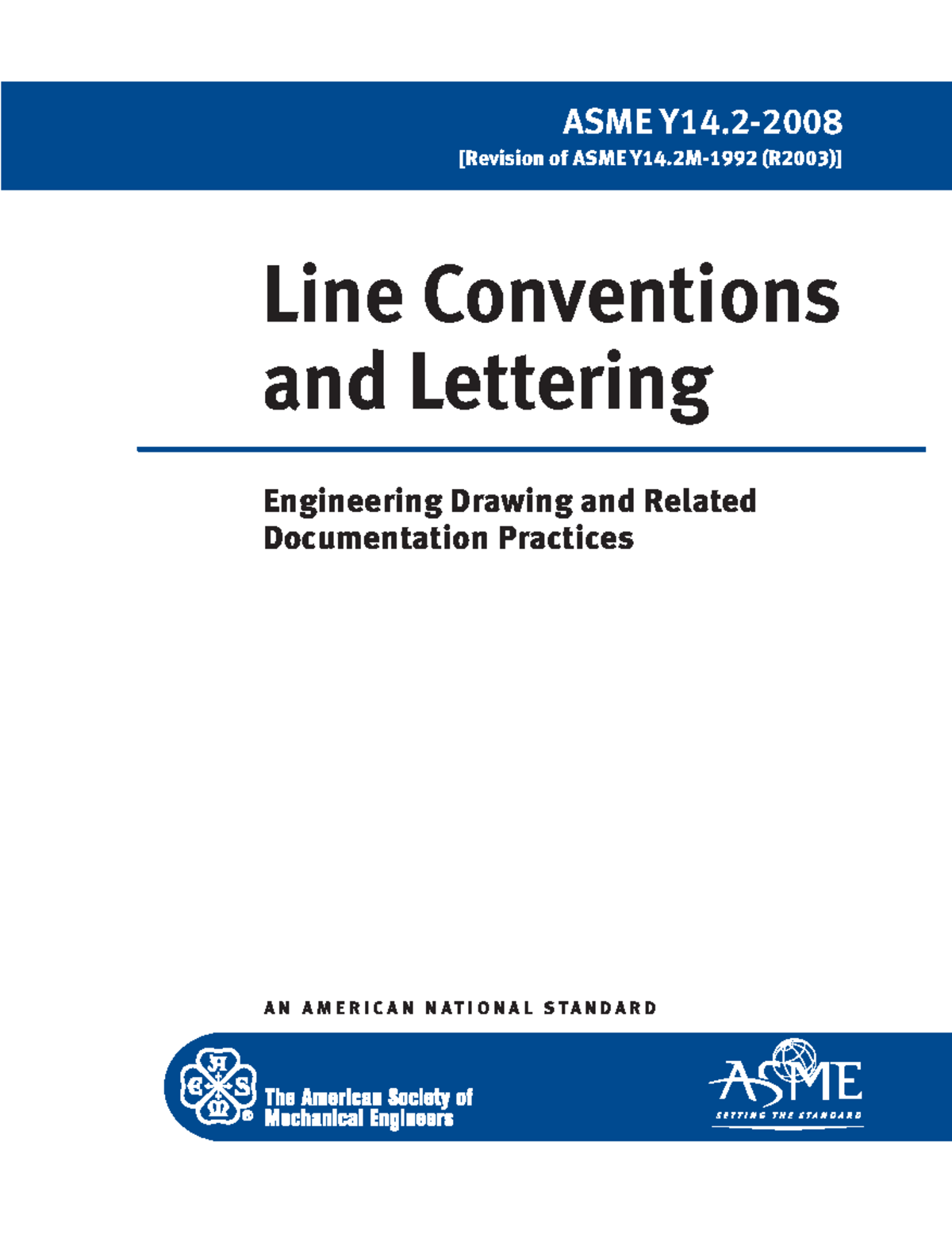 ASME Y14.2-2008: Understanding Line Conventions and Lettering Standards ...