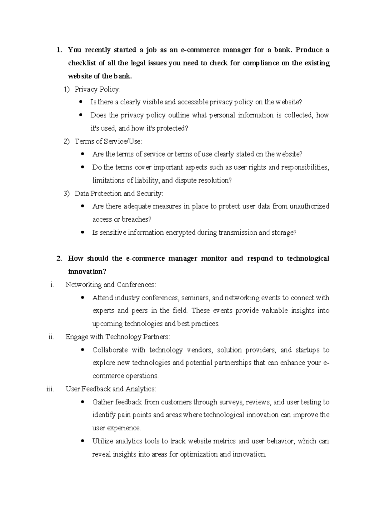 MKT 558 Tutorial Chapter 3 - You recently started a job as an e ...