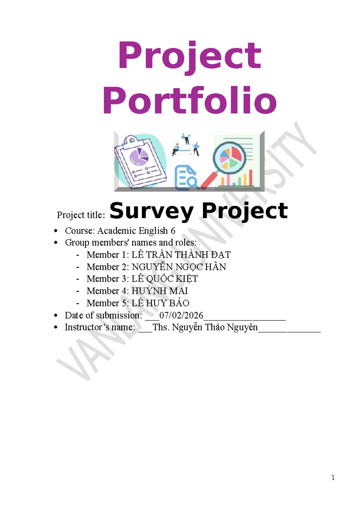SP.AE6 PBA Final Project Portfolio: Survey on Educational Trends - Studocu