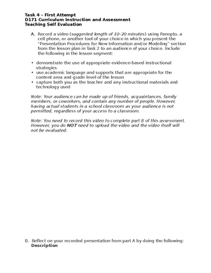 Task 4 - Passed - Introduction to Curriculum, Instruction, and ...