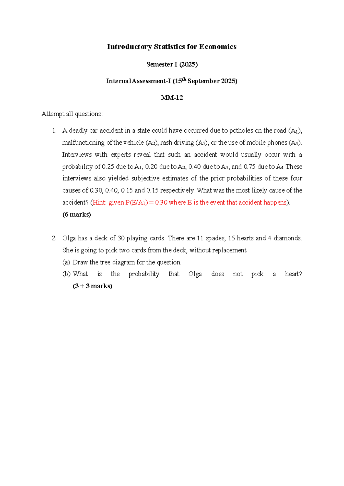 Stats IA 1: Introductory Statistics for Economics Notes (15 Sep 2025 ...