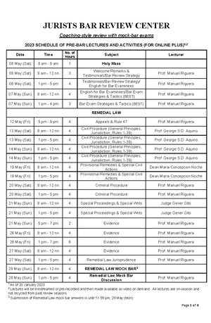1 - fgdgfg - ADVANCED BAR REVIEW – COMMERCIAL LAW REVIEW I Lecture by ...