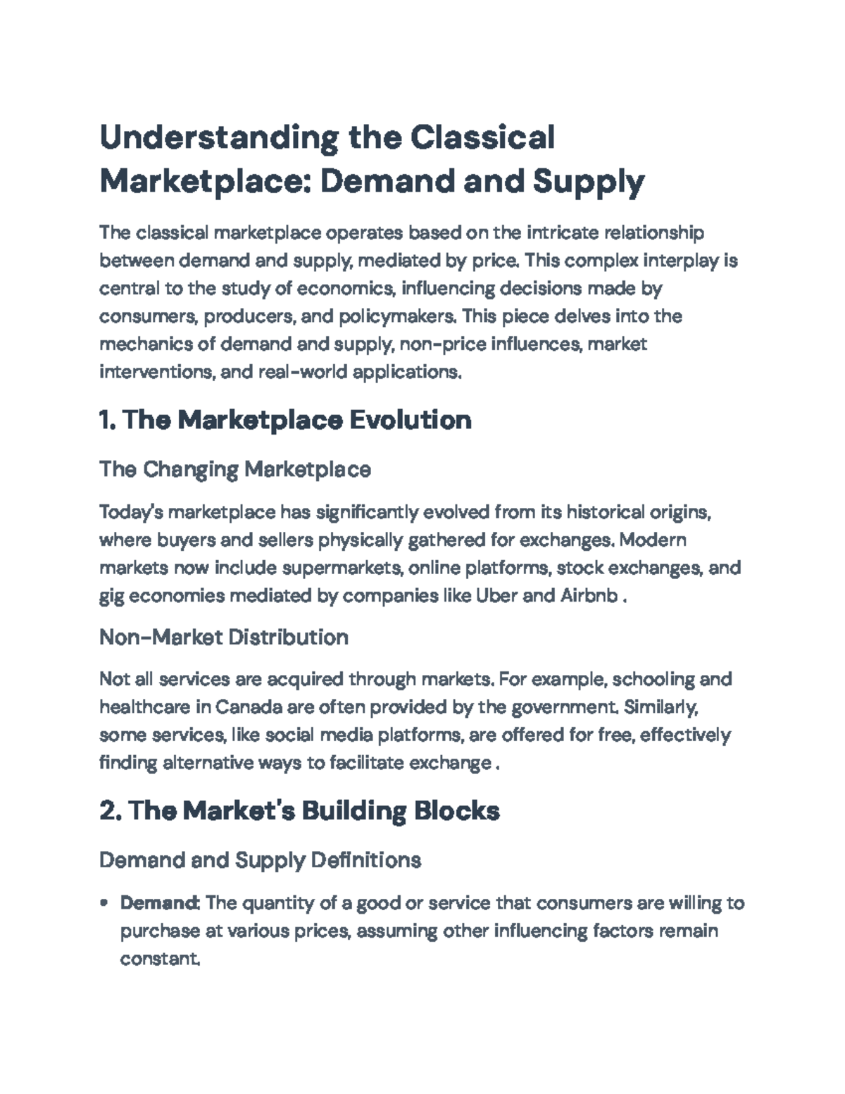 Understanding the Demand and Supply Dynamics in Economics ...