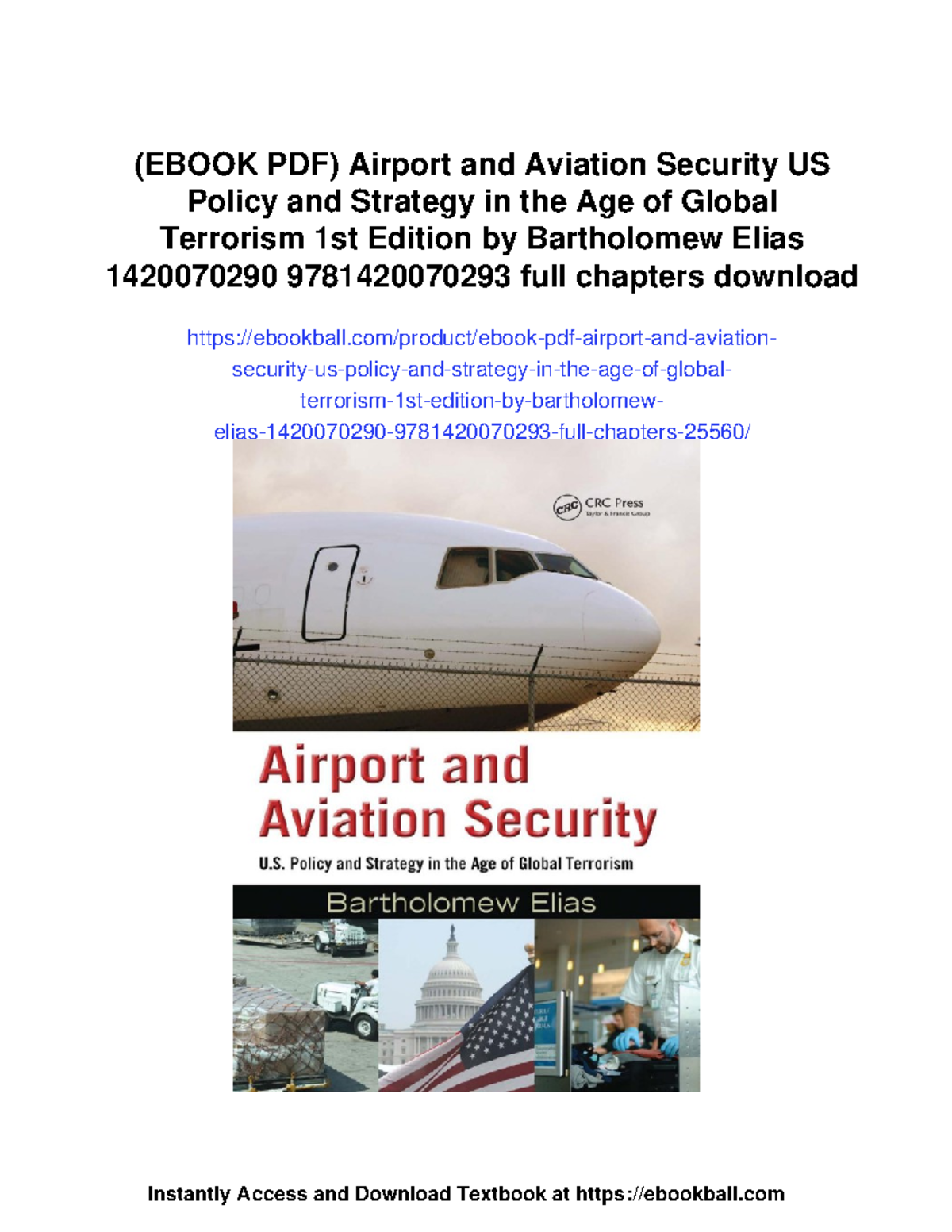 Aviation Security Management 1st Edition (EBOOK PDF) - Key Insights and - Studocu