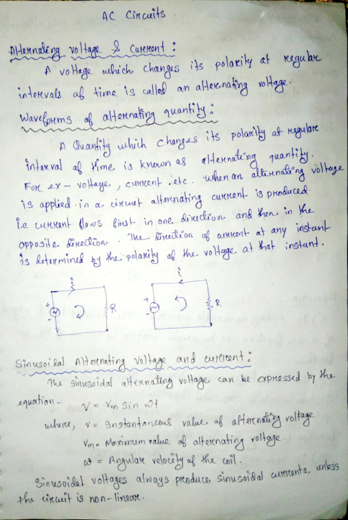 AC Circuits - Comprehensive Final Exam Notes - Studocu