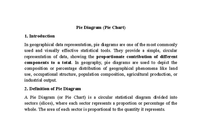 PIE 101: Understanding Pie Diagrams in Geography - Studocu