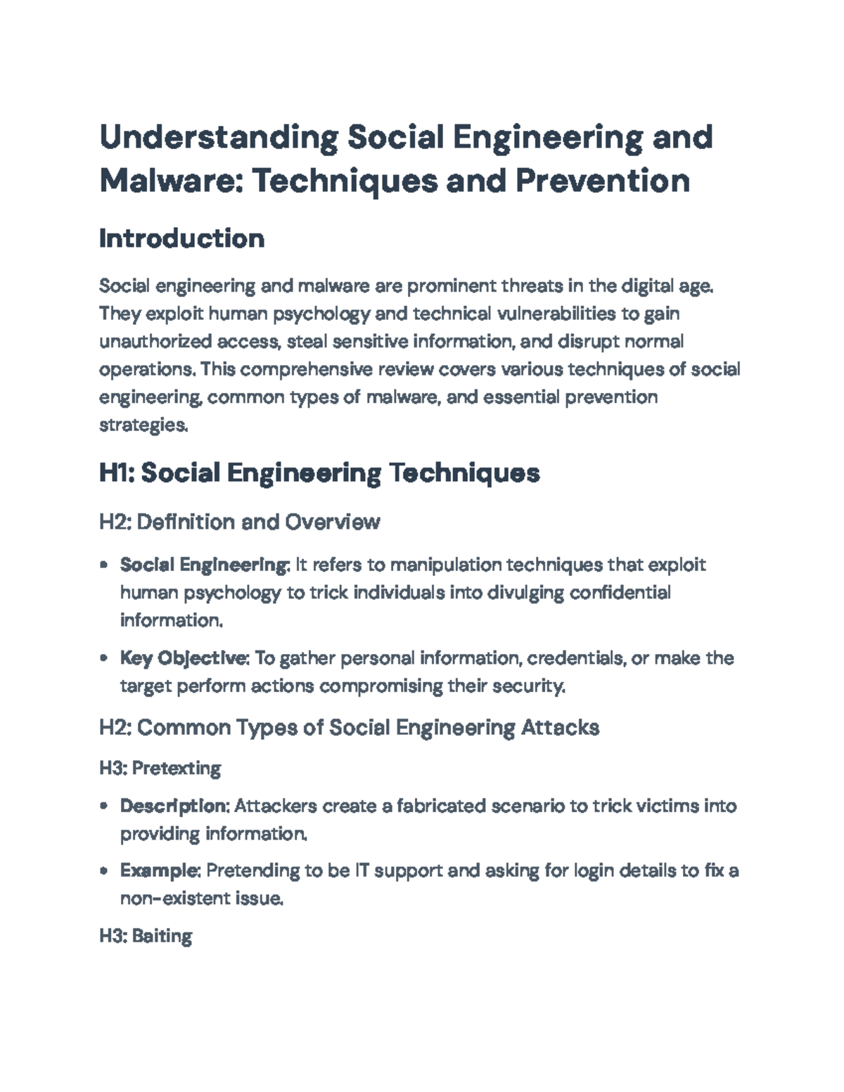 Understanding Social Engineering & Malware: Techniques & Prevention ...