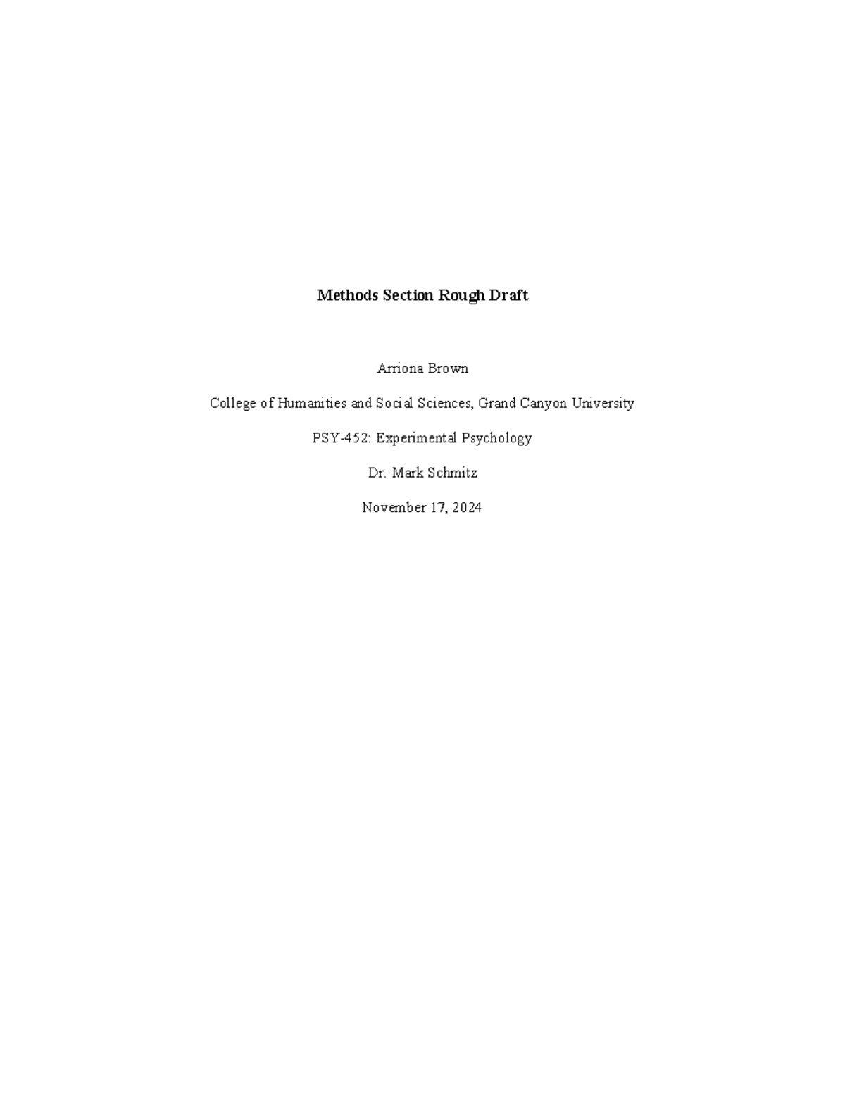 T-5 Methods Section Rough Draft AB - Methods Section Rough Draft ...